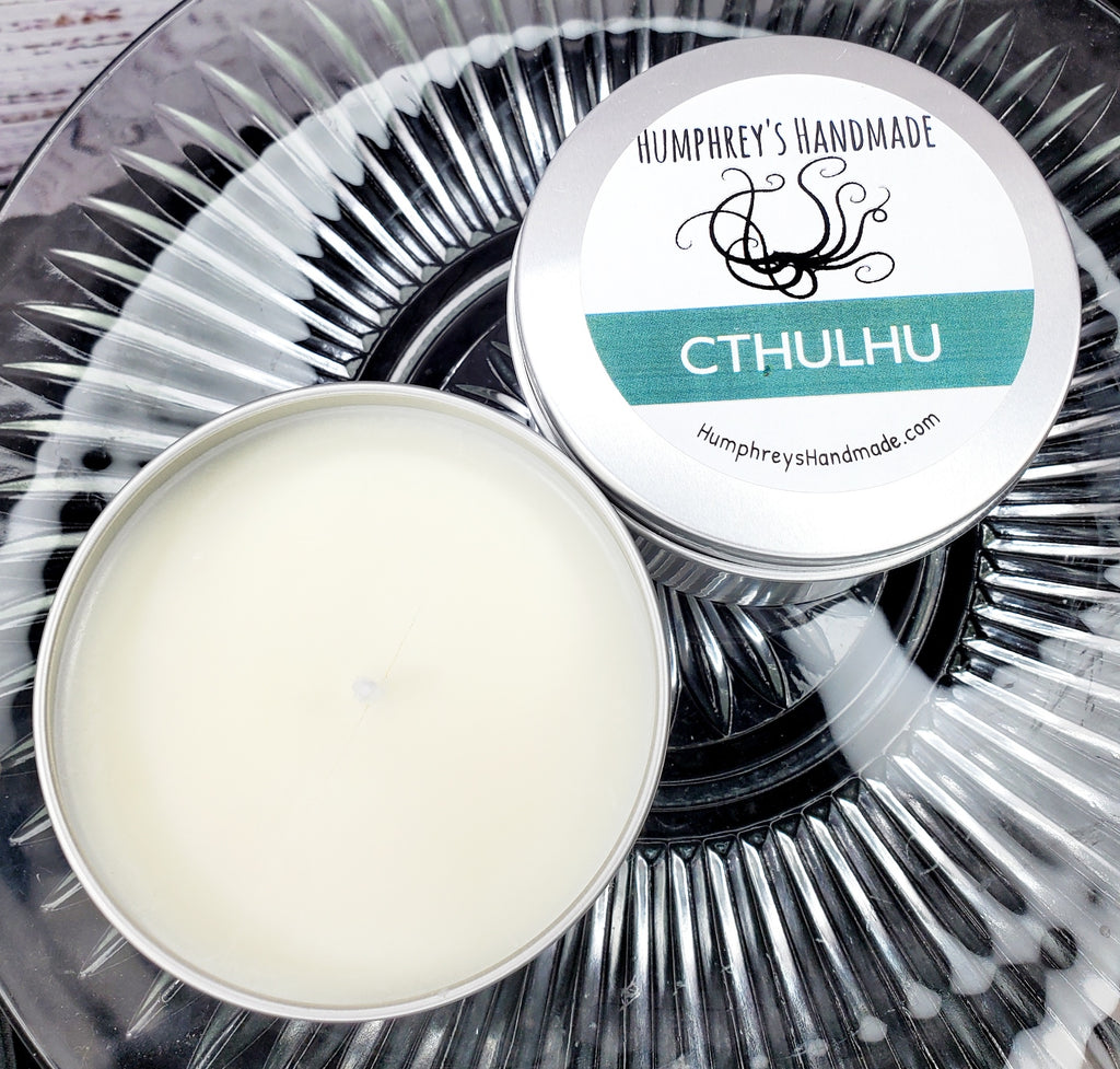 CTHULHU Horror Candle | Ocean Citrus Scent | Hand Poured Soy Wax | 8 o ...