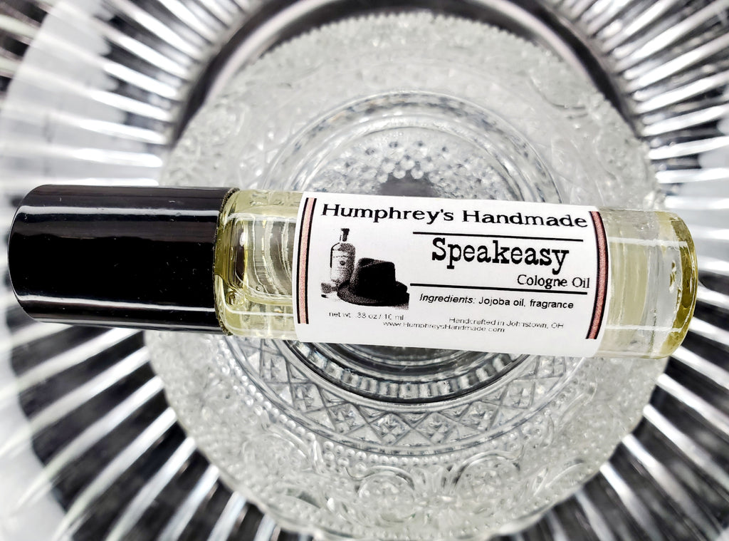 SPEAKEASY Men's Cologne | Roll On Jojoba Oil | Kentucky Bourbon Scent ...