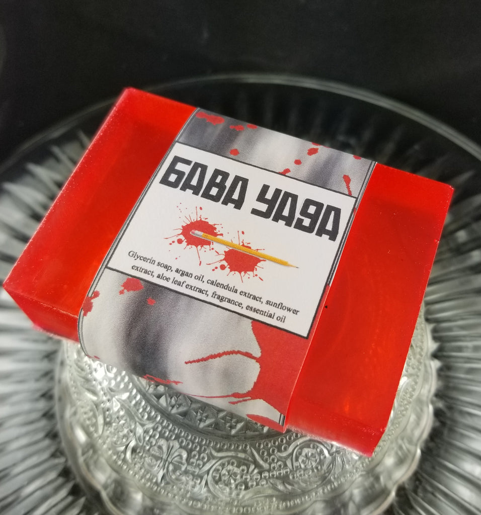 BABA YAGA Soap Bar | Smoke & Blood Orange | Red | Shave Puck | Beard W ...