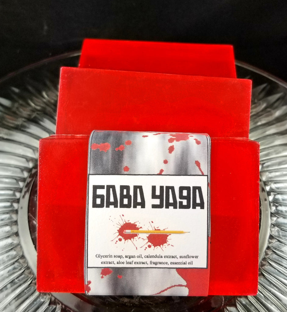 BABA YAGA Soap Bar | Smoke & Blood Orange | Red | Shave Puck | Beard W ...