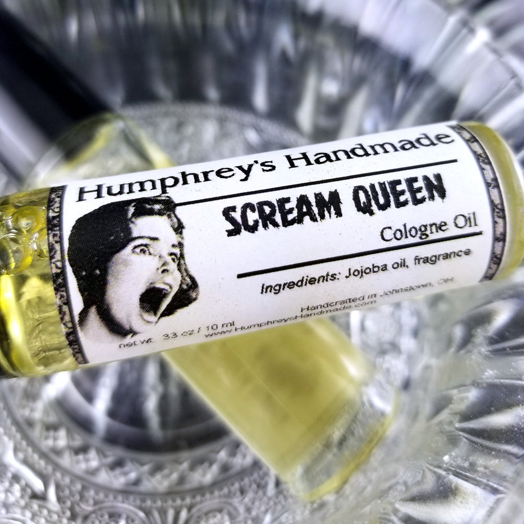 SCREAM QUEEN Cologne | Roll On Jojoba Oil | Fresh Rose Perfume ...