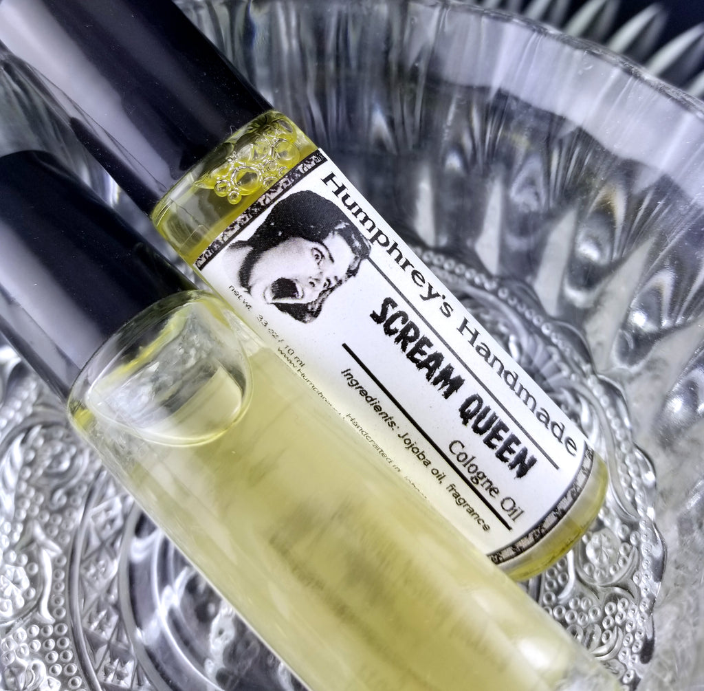 SCREAM QUEEN Cologne | Roll On Jojoba Oil | Fresh Rose Perfume ...