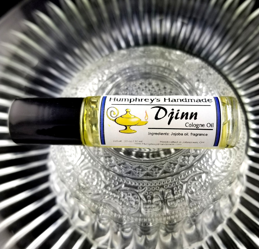 DJINN Men's Cologne | Roll On Jojoba Oil | Agarwood Oud and Incense Sc ...