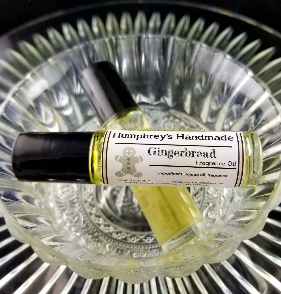 GINGERBREAD Cookie Cologne | Roll On Jojoba Oil | Nutmeg Allspice Ging ...
