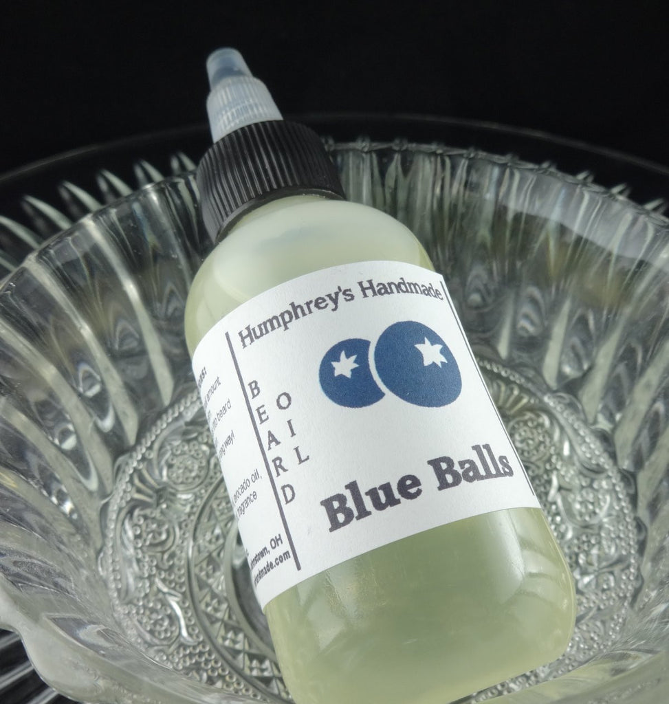 BLUE BALLS Beard Oil | Blueberry Scent | 2 oz – Humphrey's Handmade