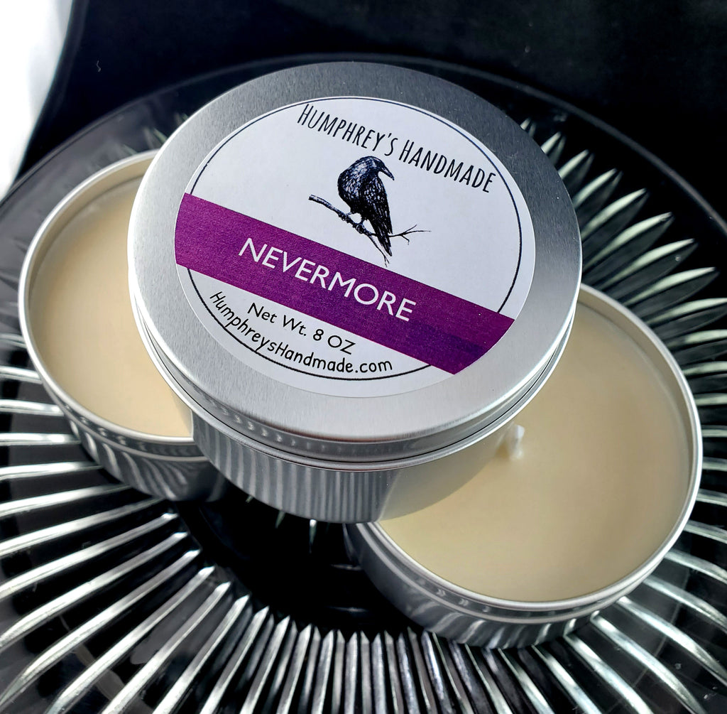 NEVERMORE Candle | Pumpkin Oud Scent | Hand Poured Soy Wax | 8 oz | US ...