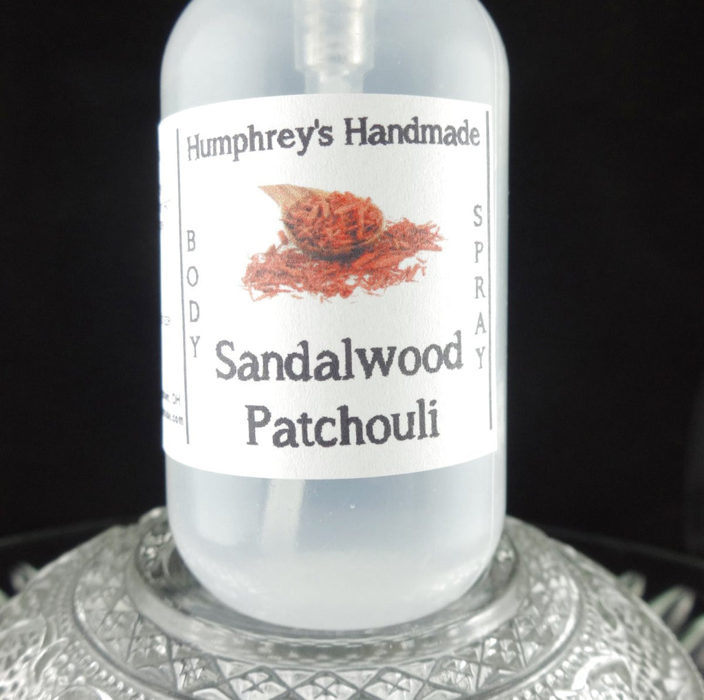 SANDALWOOD PATCHOULI Body Spray | Linen Spray | Room Spray – Humphrey's ...