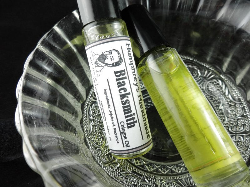 BLACKSMITH Men's Cologne Oil | Roll On Jojoba Oil | Tobacco Blossom Ca ...