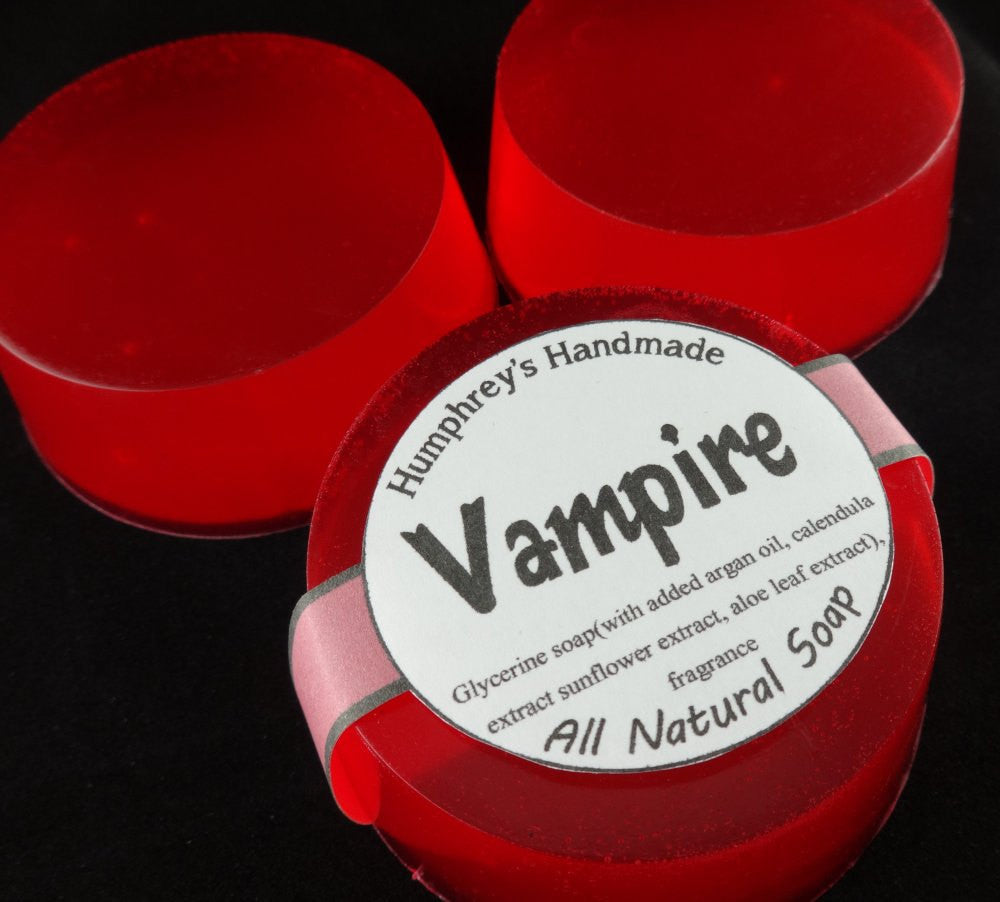 VAMPIRE Soap | Blood Orange Essential Oil | Glycerin Shampoo Bar ...