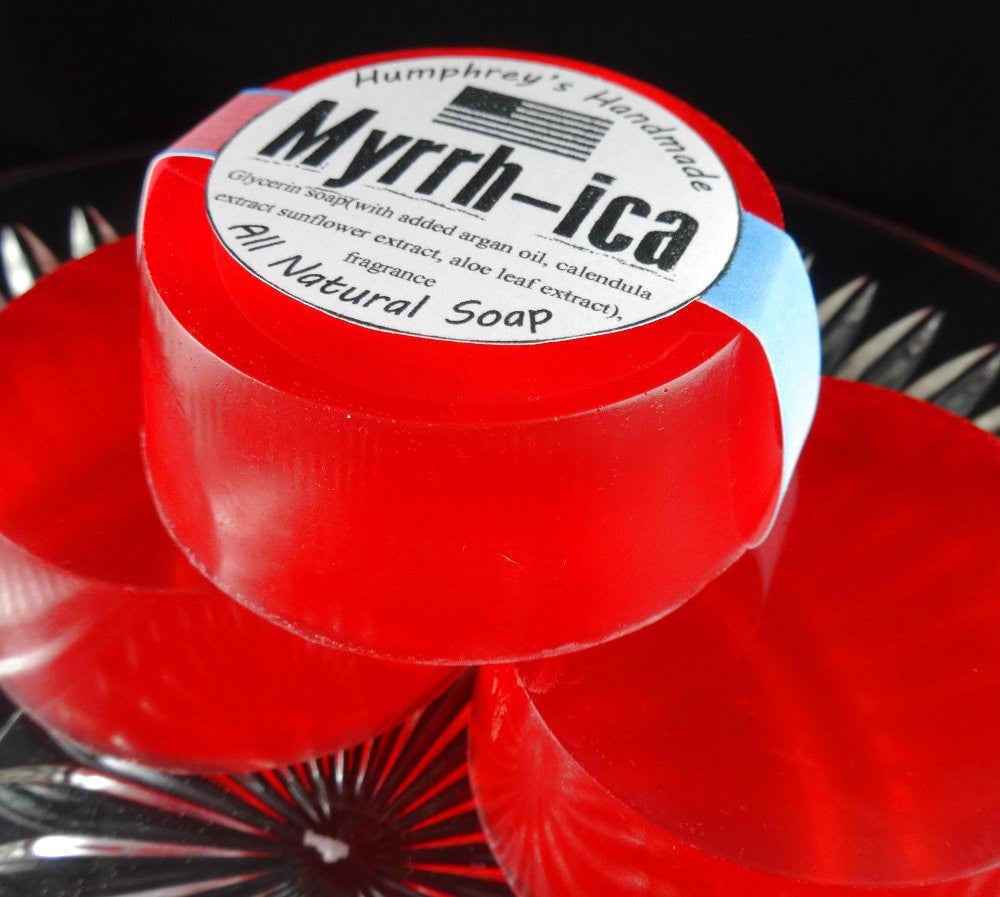MYRRH-ICA Soap | Frankincense & Myrrh Glycerin Bar | Beard Wash | Unis ...