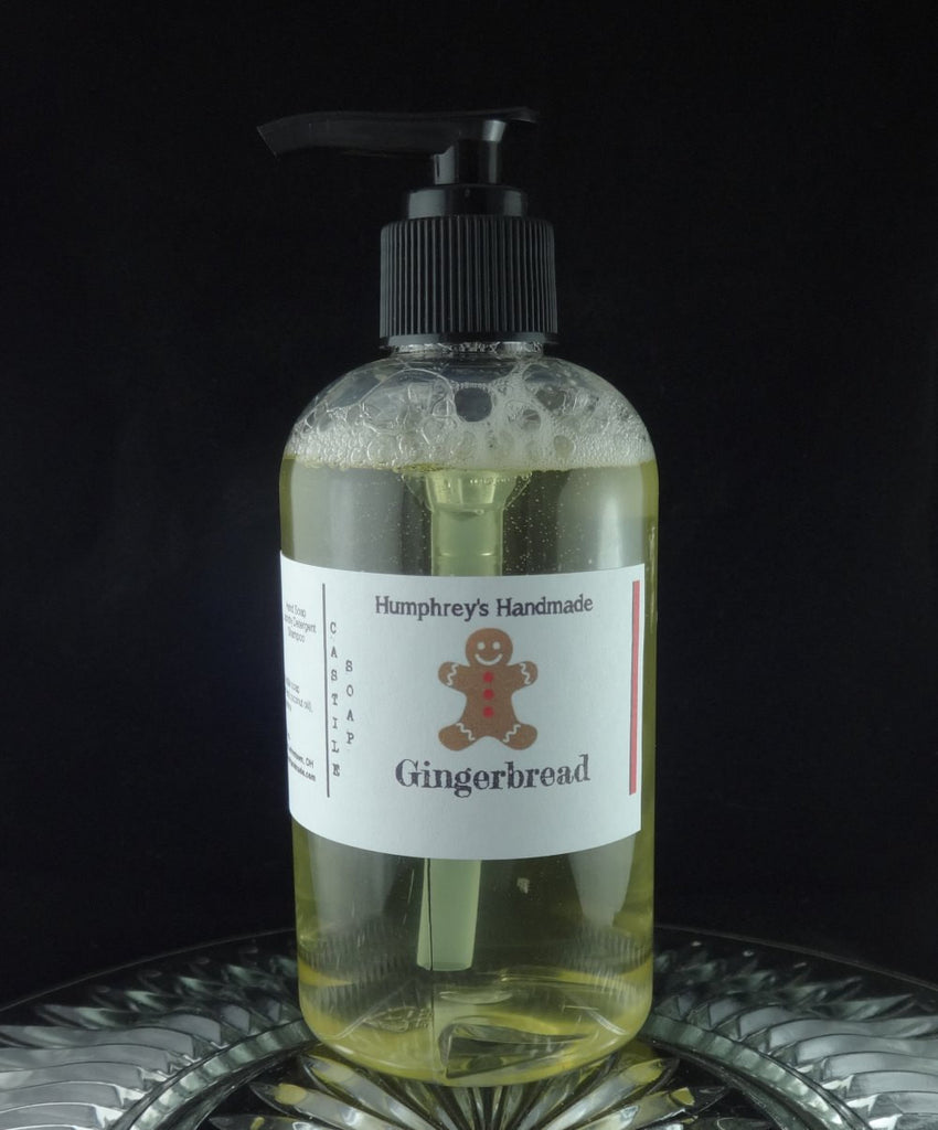 GINGERBREAD Body Wash | 8 oz | Women's Gingerbread Cookie Scented Cast ...