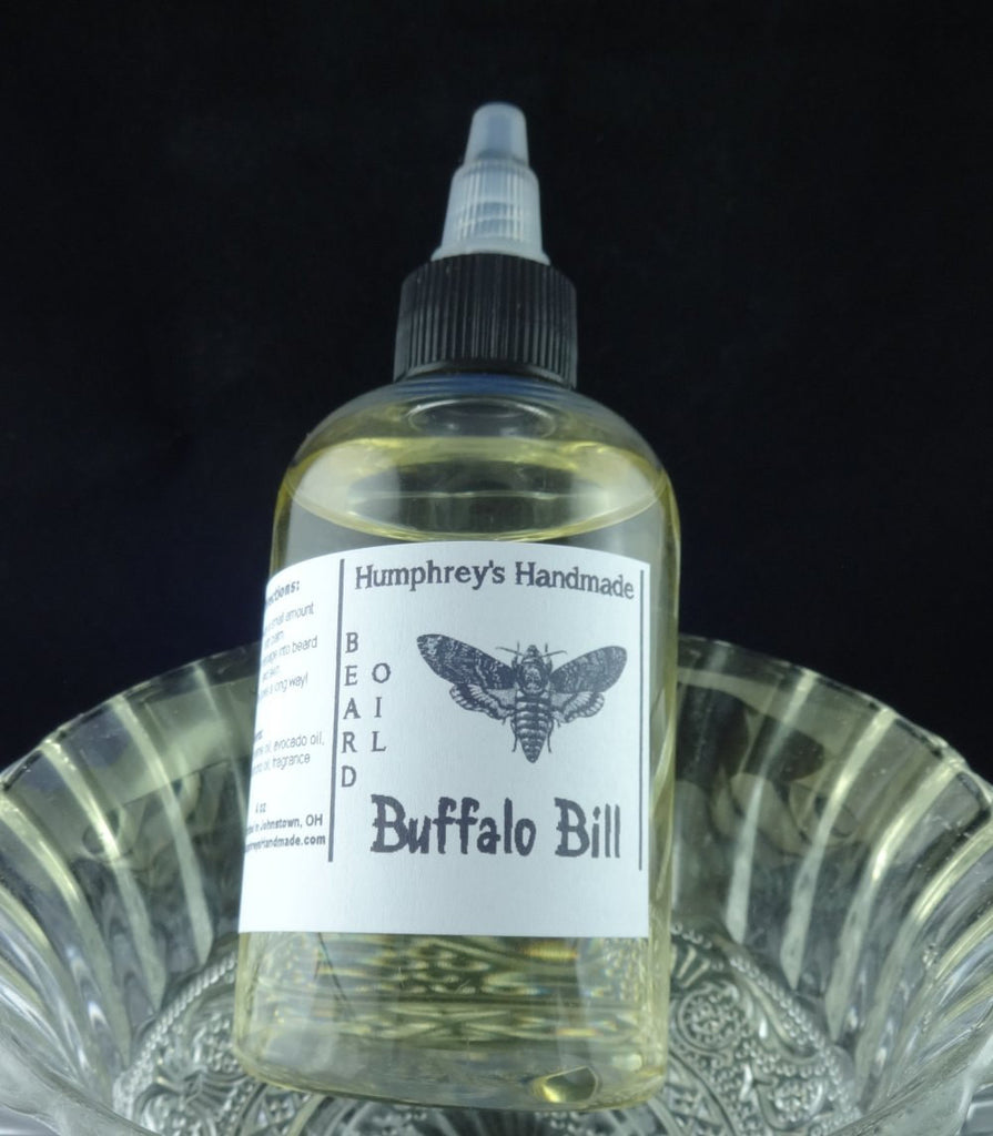 BUFFALO BILL Beard Oil | 4 oz | Leather Scent – Humphrey's Handmade