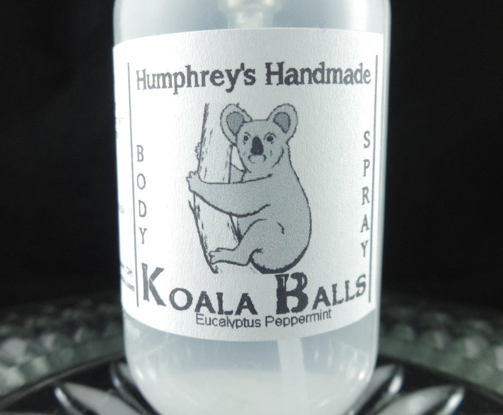 KOALA BALLS Unisex Body Spray | Peppermint Eucalyptus | Essential Oil ...
